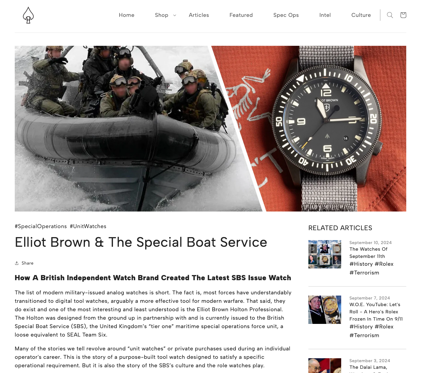 Watches Of Espionage - Elliot Brown & The Special Boat Service - Elliot ...